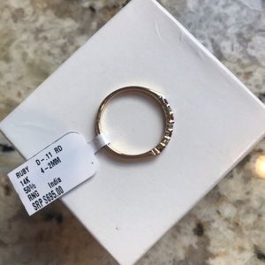 kuber | Jewelry | 4 K Yellow Gold Ring Band With Genuine Diamonds ...